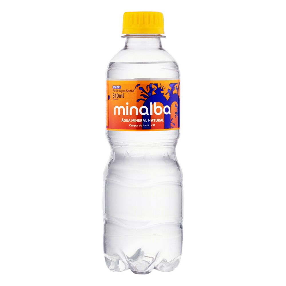 Água Mineral Minalba Com Gás 310ml - Sao Luiz loja Virtual