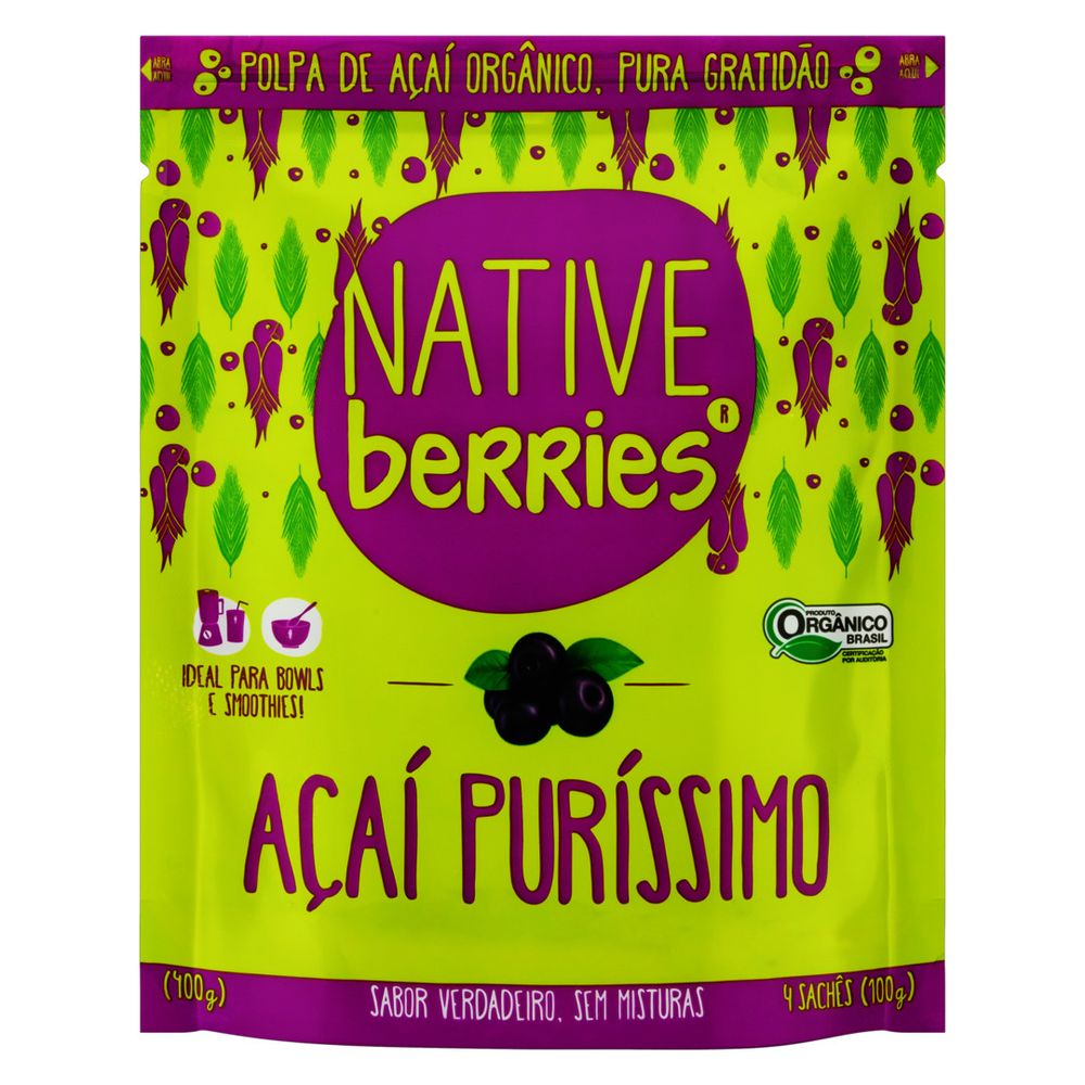 Açaí Native Berries Orgânico 400g - Sao Luiz loja Virtual