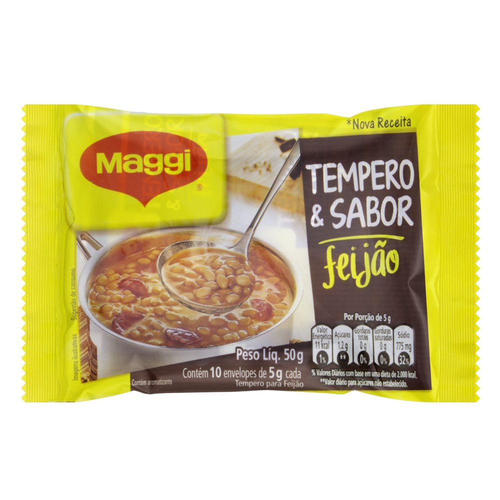 Tempero Maggi Tempero E Sabor Feijão Ovo E Arroz 50g - Sao Luiz loja ...