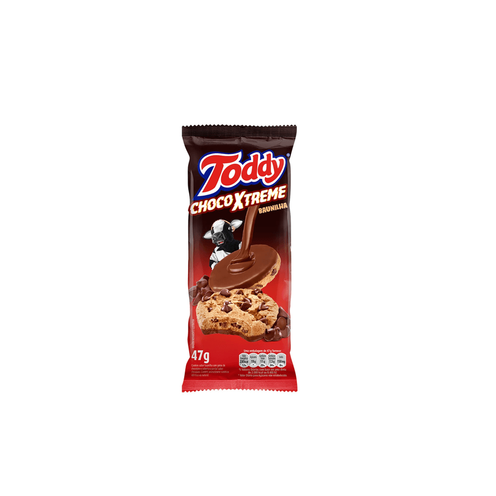 Biscoito Cookie Toddy Baunilha Choco Xtreme 47g - Sao Luiz loja Virtual